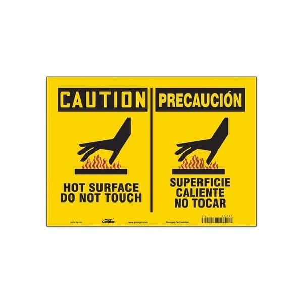 Condor Safety Sign,10 inx14 in,Vinyl 474Y28 - 1 Each - Bed Bath ...