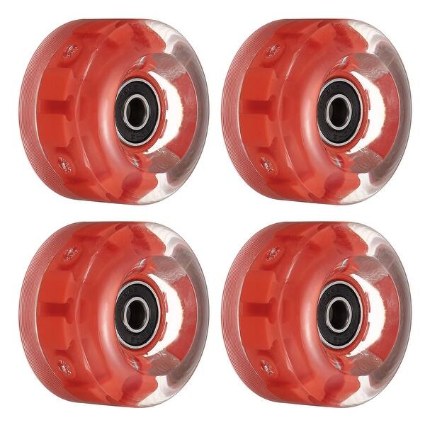 Roller Skate Wheels with Bearings Light Up Skate Replacement 4pcs - Bed ...
