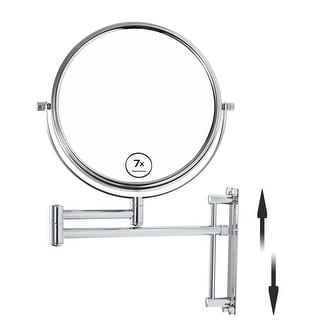 8-inch Makeup Vanity Mirror, 1X and 7X Double-Sided Mirror, Forged ...