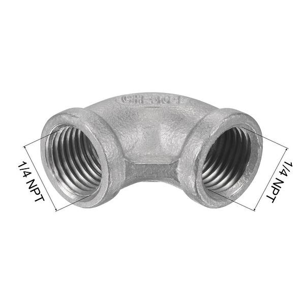 Pipe Fittings Elbow NPT Female Thread Hose Connector Adapter 304 ...