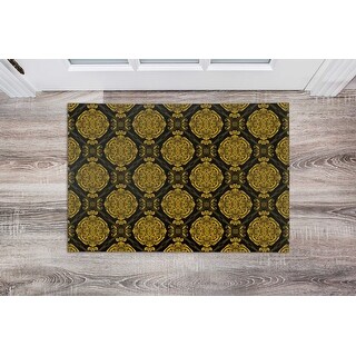 SUMA BLACK & GOLD Doormat By Kavka Designs - Bed Bath & Beyond - 31567432