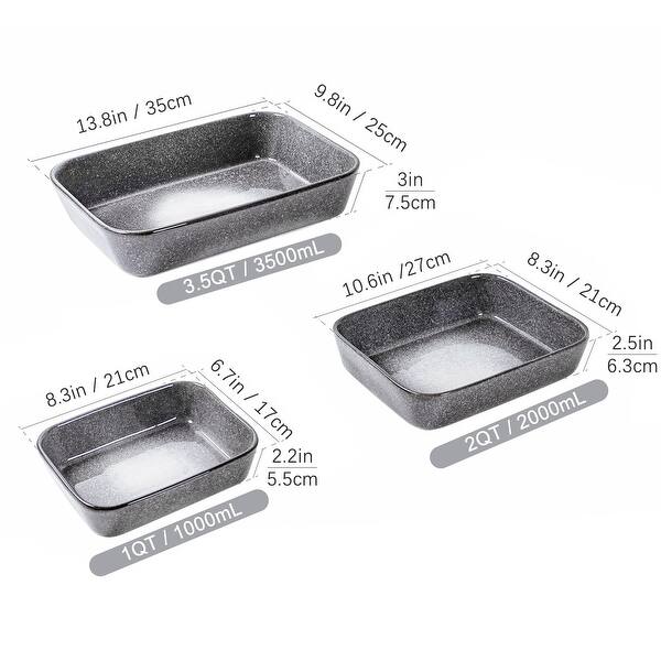 Baking Dishes for Oven, Ceramic Casserole Dish Bakeware Set, 9x13 In ...