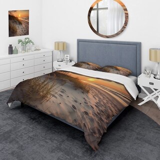 Designart - Alabama Golden Hour At Gulf Shores III - Alabama Bed Cover ...