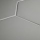Merola Tile Textile Basic Hex Silver 8-5/8" x 9-7/8" Porcelain Floor ...