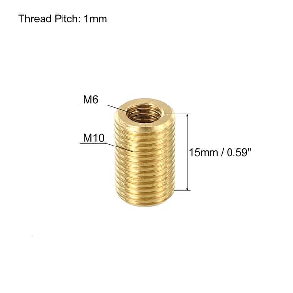 Reducer Thread Reducing Nuts Insert, 15mm Threaded Hollow Tube Adapter ...