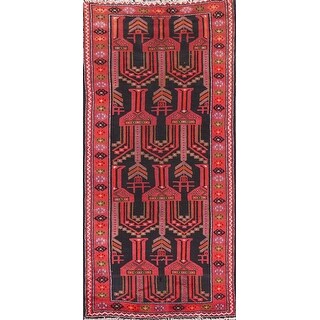 Vintage Geometric Balouch Persian Area Rug Hand-knotted Wool Carpet - 3 ...