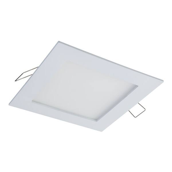 Halo 4" LED Square Recessed Trim Canless Recessed Fixture with Direct ...