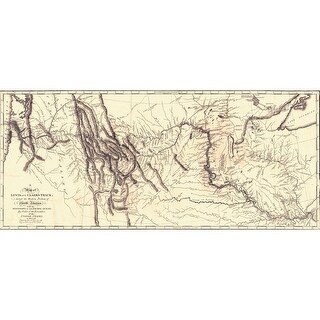 Map Of The Lewis And Clark American Expedition 18041806 Published 1814 ...