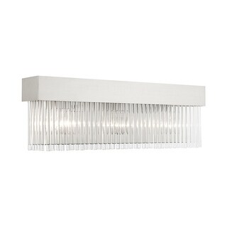 Livex Lighting 3 Light Brushed Nickel Bath Light, 15713-91 - 23.25" W x ...