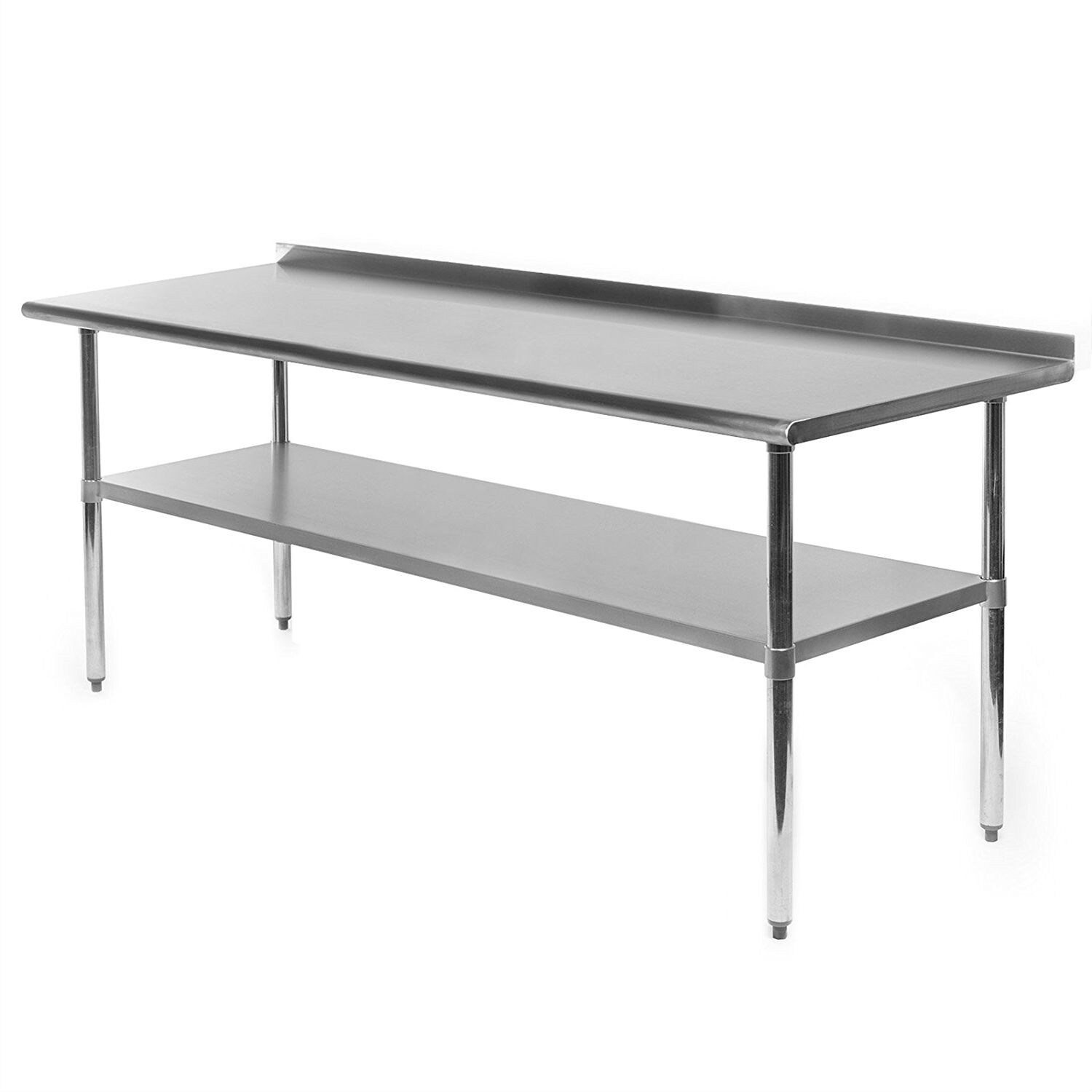 Commercial Prep Table Stainless Steel 72\" Kitchen Prep Table With ...