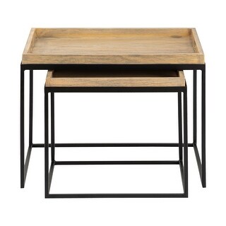 Elk Home Akin Natural Wood 24 Inch Wide Accent Table - Bed Bath ...