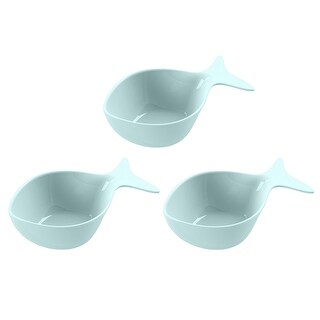 Abode Homewares by TarHong Coastal Scallops Fish Shaped Dip Bowl, 5.9 ...