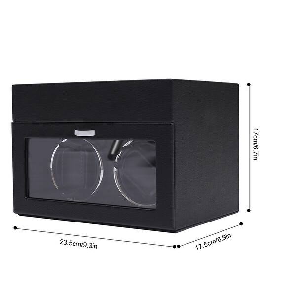 Erskine 2 Slot Watch Box Automatic Rotation Watch Winder - Bed Bath ...