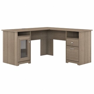 Cabot Modern 60W L Desk with File Drawer, Box Drawer and Storage ...