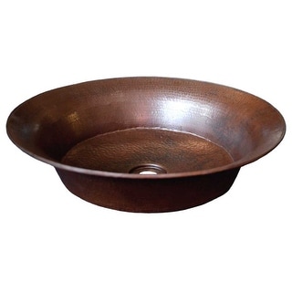 Native Trails Maestro Bajo 16-1/4" Copper Vessel Bathroom Sink - Bed ...