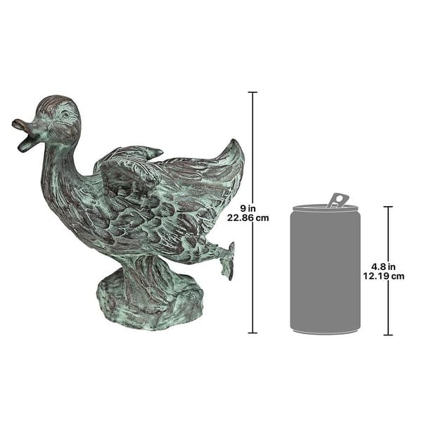 Design Toscano Lindell Pond Bronze Ducks Spitting Garden Statue ...