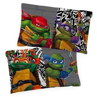 Nickelodeon TMNT Movie Collection Good Fight 2 Pack Pillowcase - Bed ...
