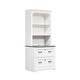 Allyson Park White and Charcoal 2 Piece Lateral File and Hutch Set ...