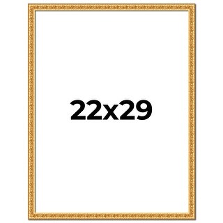 22x29 Frame Gold Real Wood Picture Frame Width 1 inches | Interior ...