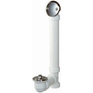 Keeney 650PVC Roller Ball Stop Complete PVC Bath Drain, 1-1/2", White ...