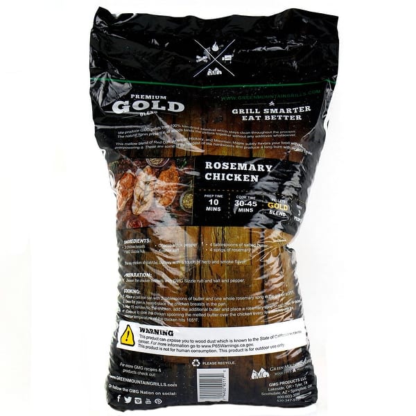 Green Mountain Grills Premium Gold Pellet Blend 28 lb Bag Hickory Maple ...