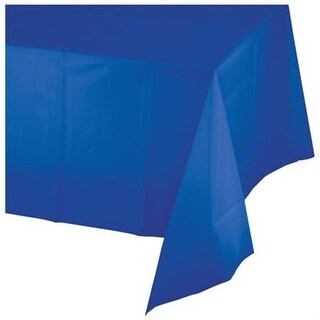Club 12 Cobalt Blue Disposable Plastic Party Banquet Table Covers 9 ...