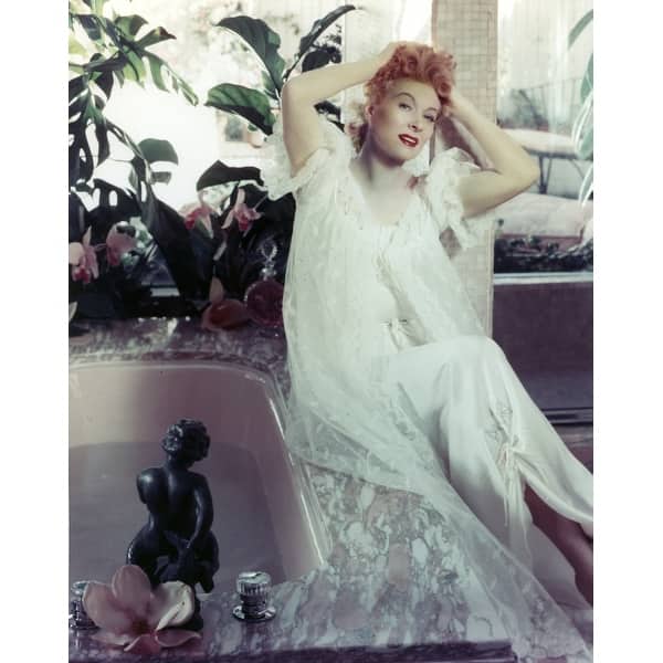 Greer Garson wearing White Gown Portrait Photo Print - Bed Bath ...