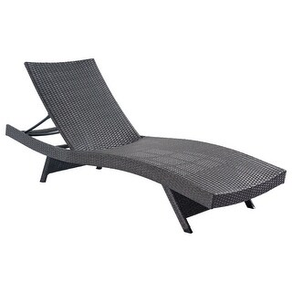 Outdoor Lounge Chair Patio Rattan Chaise Lounge Lawn Sunbathing Chairs ...