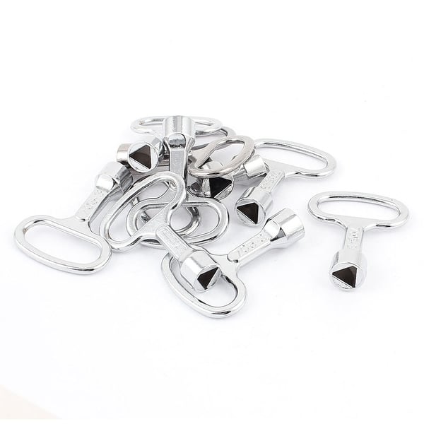 10 Pcs Metal Triangle Socket Spanner Key f 9x8mm Triangular Panel Lock ...