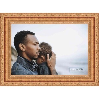 3x4 Traditional Antique Gold Complete Wood Picture Frame with UV ...
