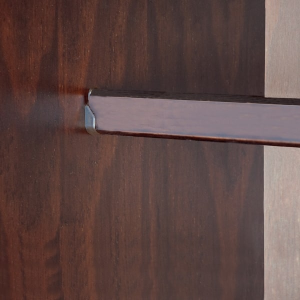 Palace Imports 100% Solid Wood Flexible Wardrobe Armoire with Metal or ...