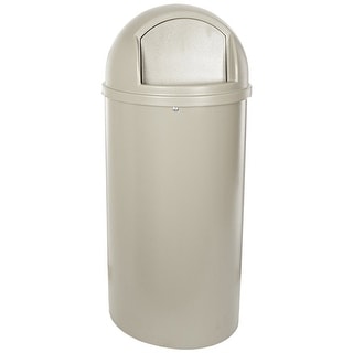 Marshal 15-Gallon Polyethylene Round Classic Container (Beige) - Bed ...