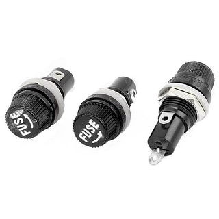 3Pcs AC125V/15A 250V/10A 12mm Thread Screw Cap Panel Mounted Fuse ...