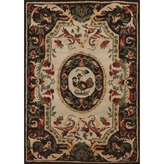 Animal Pictorial Aubusson Oriental Wool Rug Hand-tufted Foyer Carpet ...