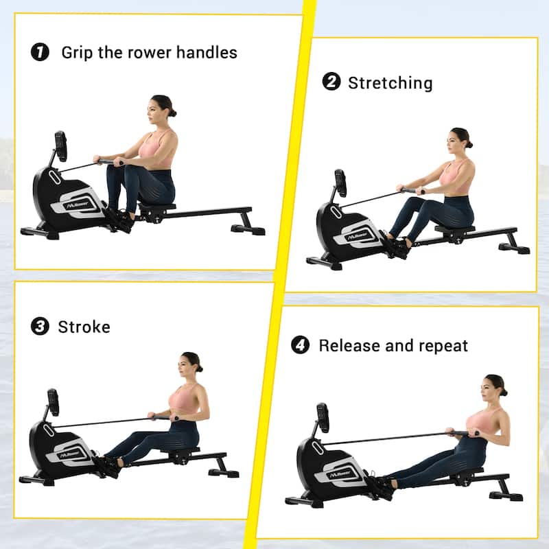 Magnetic Rowing Machine Folding Rower with 14 Level Resistance ...