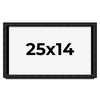 25x14 Shadow Box Black Rustic Barnwood Display Frame | 1.125 Inch - Bed ...