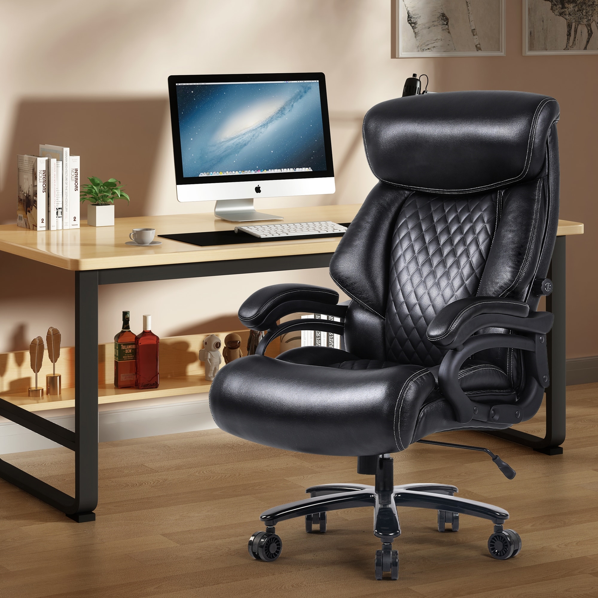 High Back Executive Office Chair with Lumbar Support Ergonomic Chair ...