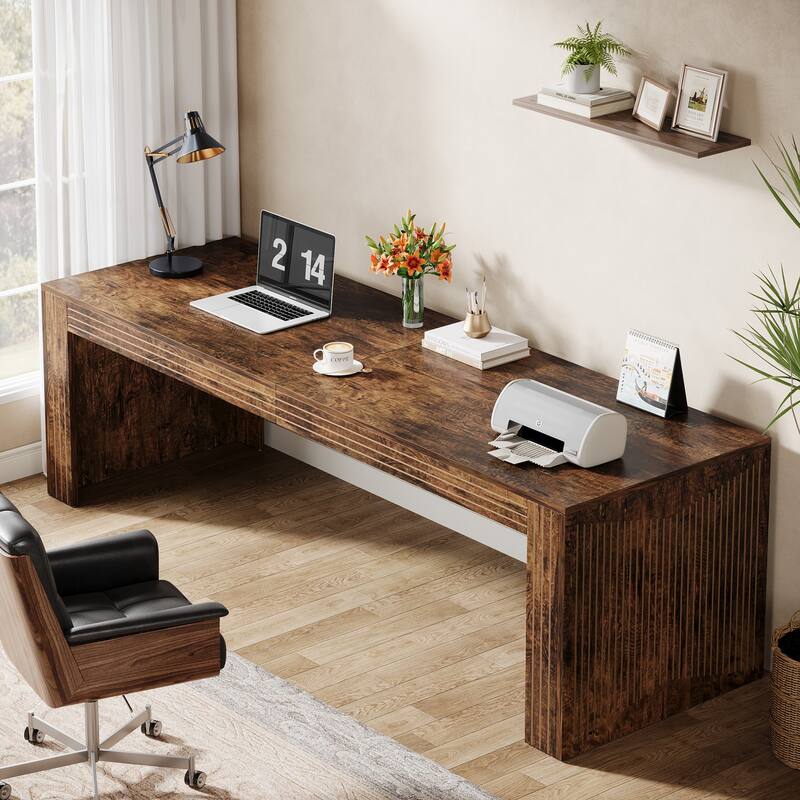 79'' Two Person Double Desk Extra Long Computer Desk - Overstock - 43091999