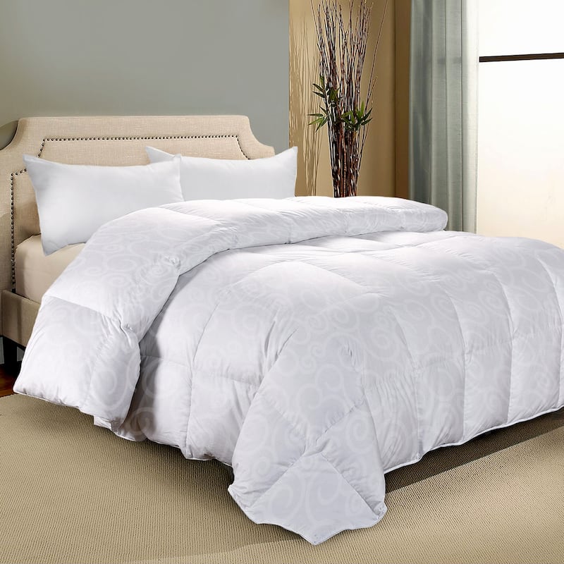 Supreme 350 Thread Count Cotton Damask Down Alternative Comforter - On ...