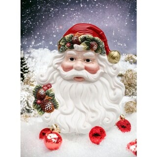 Evergreen Holiday Santa Plate 9X7 Christmas Mom - Bed Bath & Beyond ...