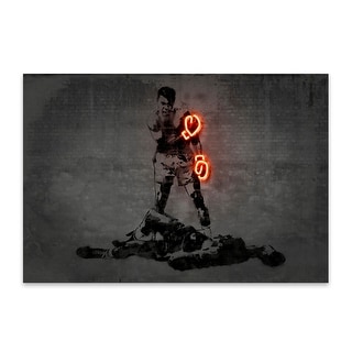 Muhammad Ali Neon Pop Art Street Art Metal Wall Art Print - Bed Bath ...