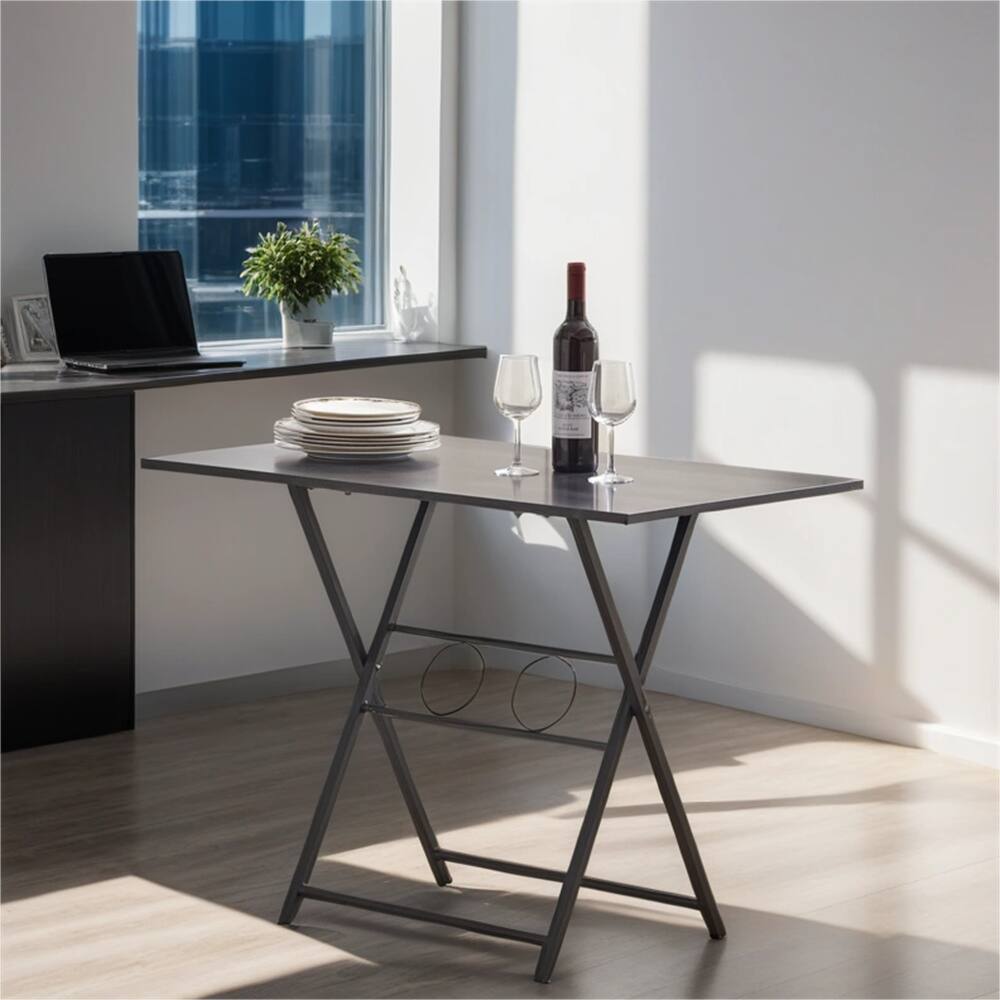 Space Saving Folding Office Table Writing Workstation - Overstock ...