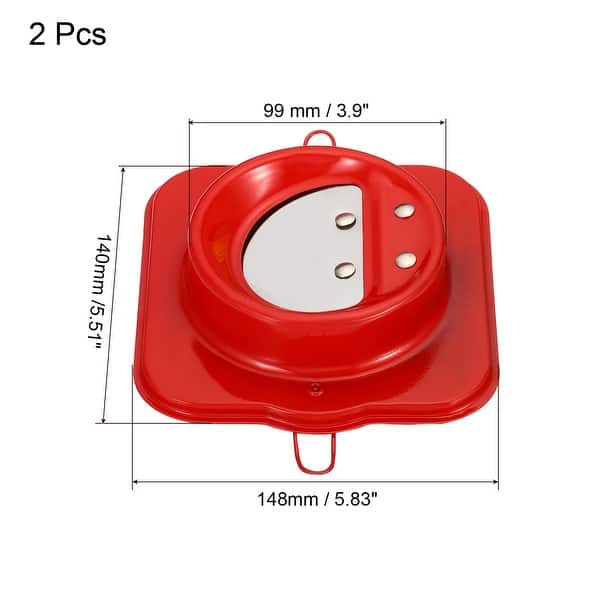 2Pcs 4" Backdraft Damper Backflow Preventer Draft Blocker Duct Adaptor ...
