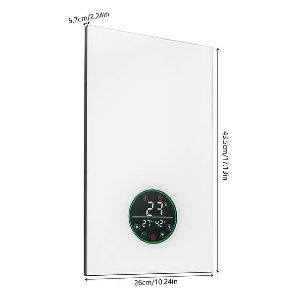 Modern Electric Rectangular Water Heater Instant Tankless Water Heater ...