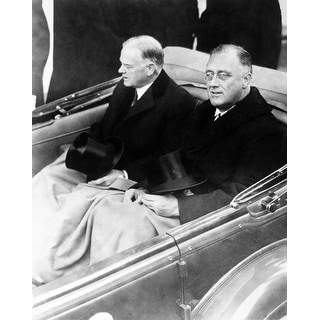 Franklin Delano Roosevelt And Herbert Hoover In On Way To RooseveltS ...