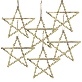 A&B Home Set of 6 Rattan Stars - Bed Bath & Beyond - 42042267