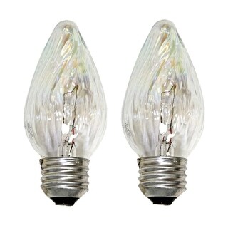 GE Lighting 75340 Flame Tip F15 Multi-Use Light Bulb, Auradescent, 25W ...