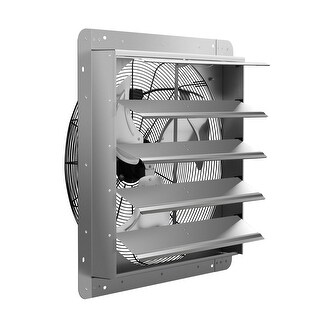 24 Inch Silver Aluminum Shutter Exhaust Fan High Speed 1400RPM, 2750 ...