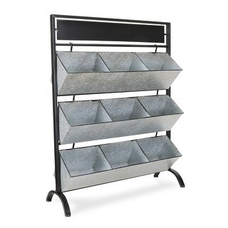 Gray Metal 9 Compartment Storage with Chalkboard - Bed Bath & Beyond ...