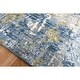Crataria Ina Gold/Blue Polyester Blend Area Rug - Bed Bath & Beyond ...